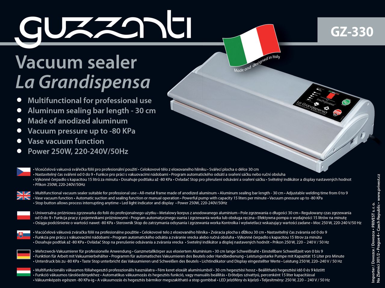 Vakuová svářečka fólií Guzzanti GZ 330 - Guzzanti